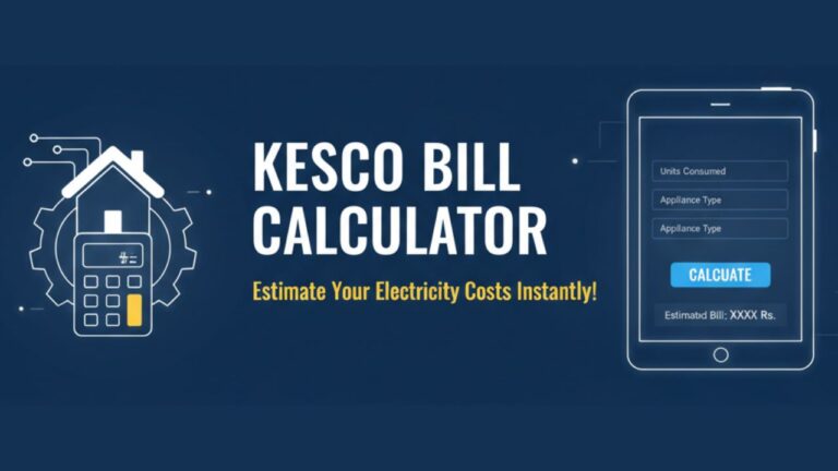 KESCO Bill Calculator 2026-27